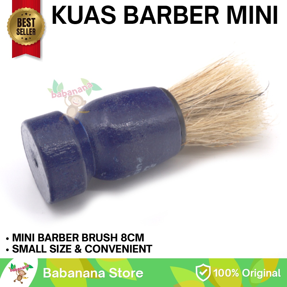 Jual Brush Barber Kuas Mini Pembersih Rambut Sikat Kecil Small Wood ...