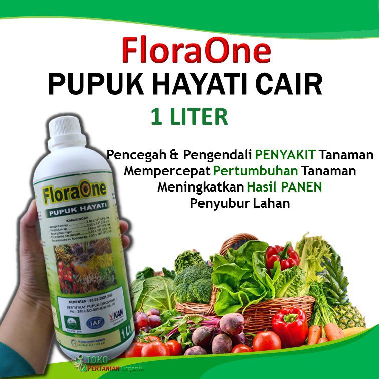 Jual FLORAONE TRICODERMA CAIR obat layu fusarium cabe Rawit, Pupuk Hayati untuk kompos, Ketimun ...