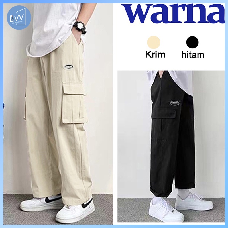 Jual Celana cargo panjang pria original celana cargo pria korean style cargo pants panjang pria ...