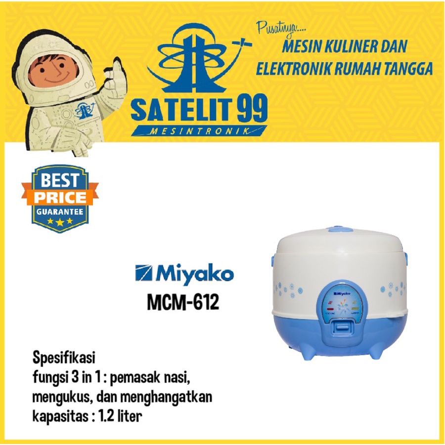 Jual RICE COOKER MIYAKO TYPE MCM-612 | Shopee Indonesia