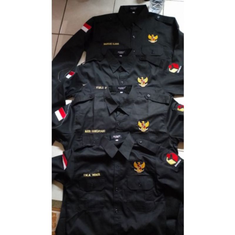 Jual KEMEJA KERJA SUKA SUKA || BORDIR SUKA SUKA || COSTUME BORDIR ...