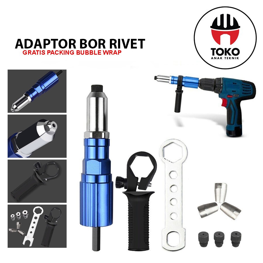 Jual Alat Rivet Tang Rivet Ripet Sambung Konverter Bor Rivet Gun ...