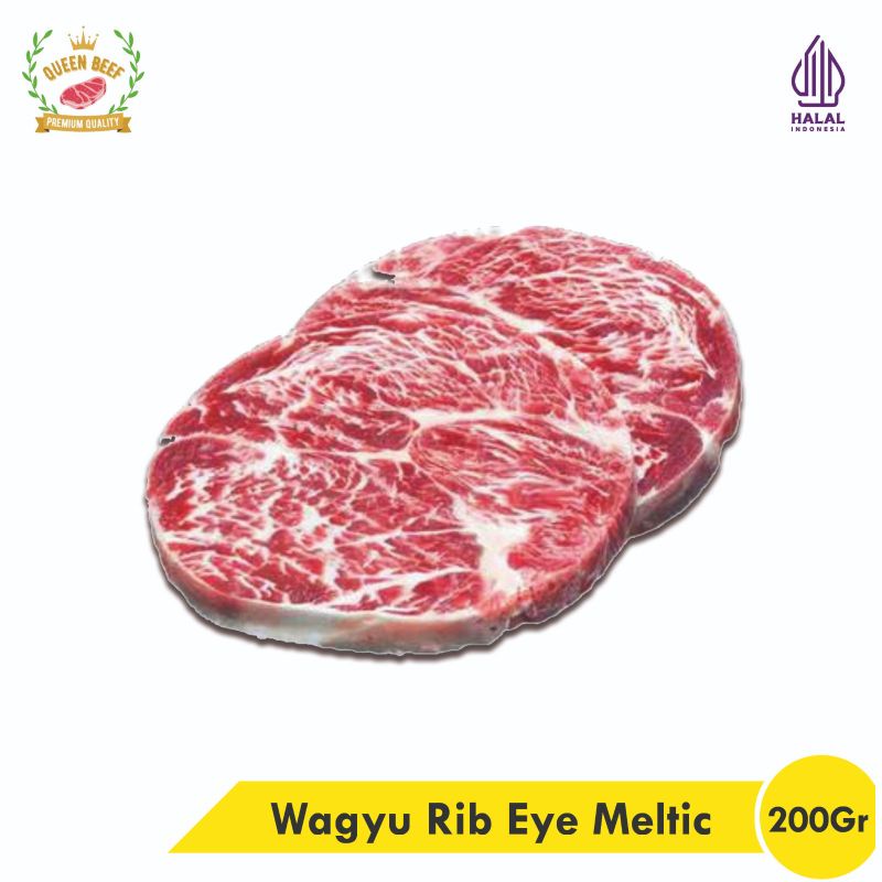 Jual Wagyu Rib eye steak meltique / japanese korean grill bbq | Shopee ...