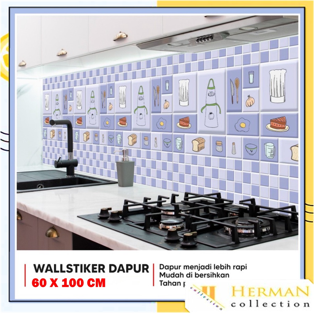 Jual HC Stiker Dinding Anti Minyak Wall Sticker Anti Minyak Dapur ...