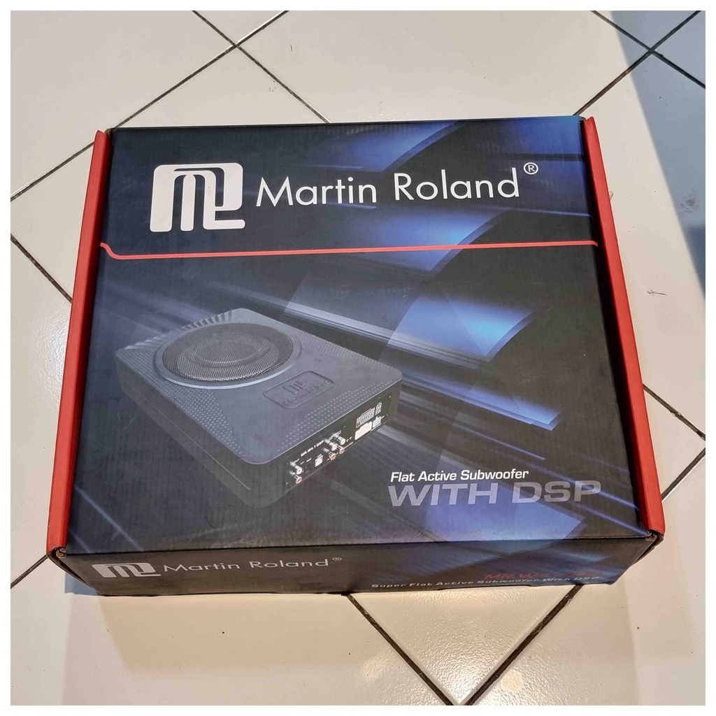 Jual Martin Roland Subwoofer Kolong Aktif 8 inch built in Amplifier DSP Processor Audio plus ...