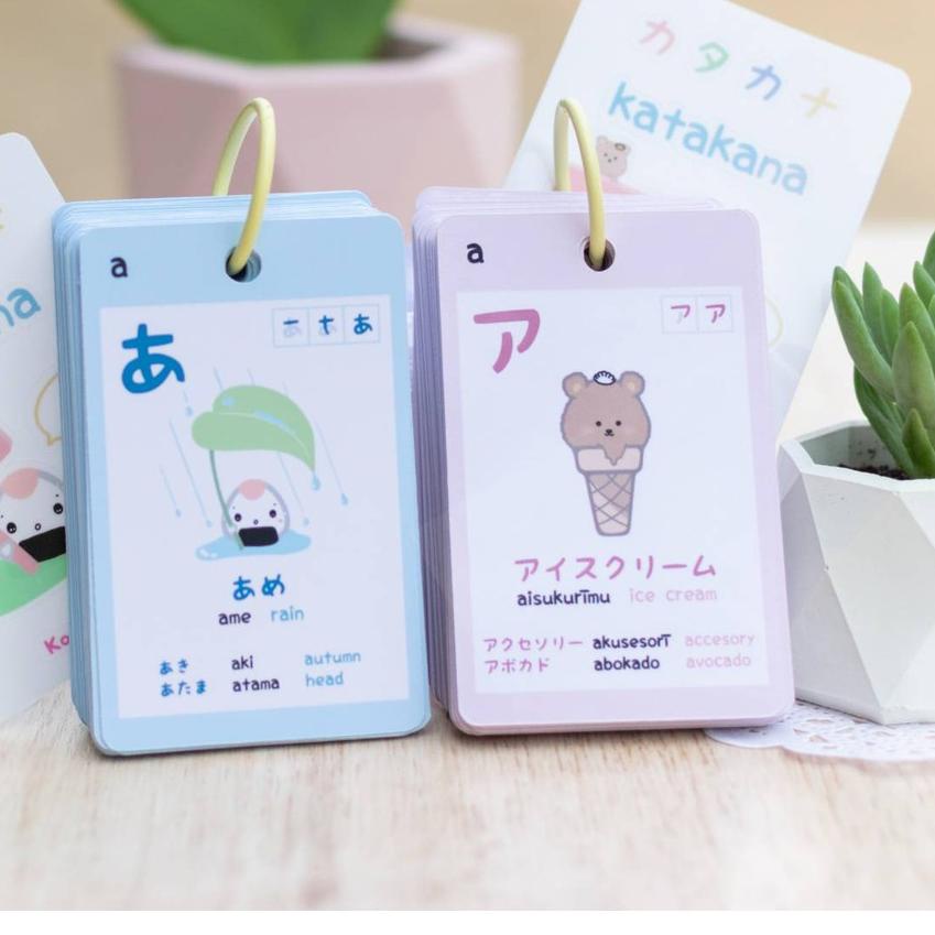 Jual Sale⚡️-Hiragana / Katakana Flash Card | Learn Japanese Kana ...