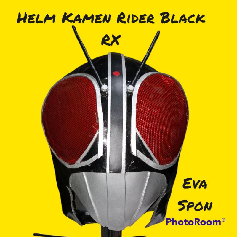 Jual helm kamen rider black rx/ satria baja hitam rx eva spoon | Shopee ...