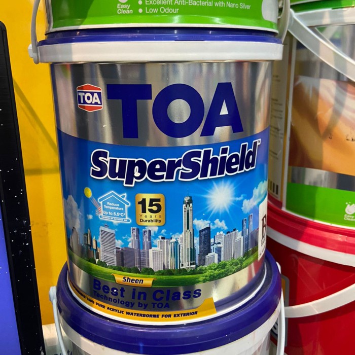 Jual CAT TEMBOK TOA SUPERSHIELD SHEEN 2,5 L CAT TINTING EXTERIOR ...