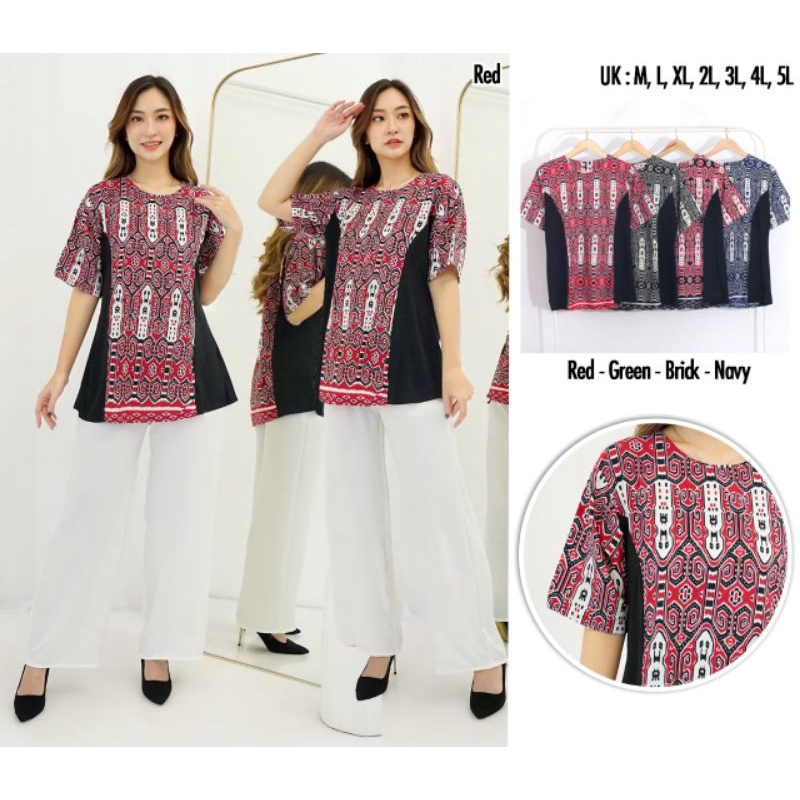 Jual Blouse Batik Motif Dayak Kalbar | Shopee Indonesia
