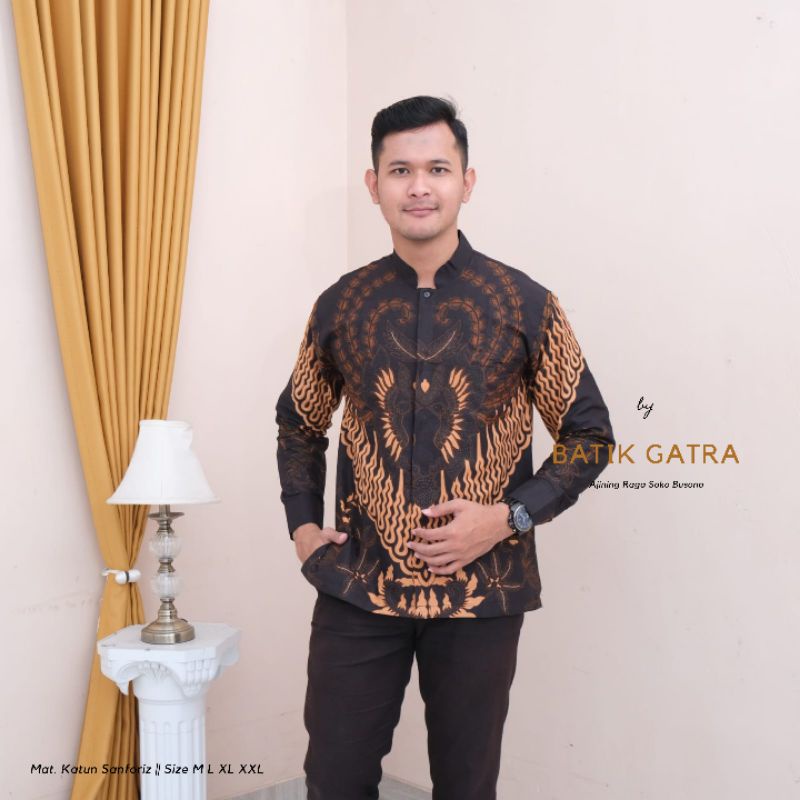 Jual Baju Koko Batik Lengan Panjang Lasem Jawa Lapis Furing | Shopee ...