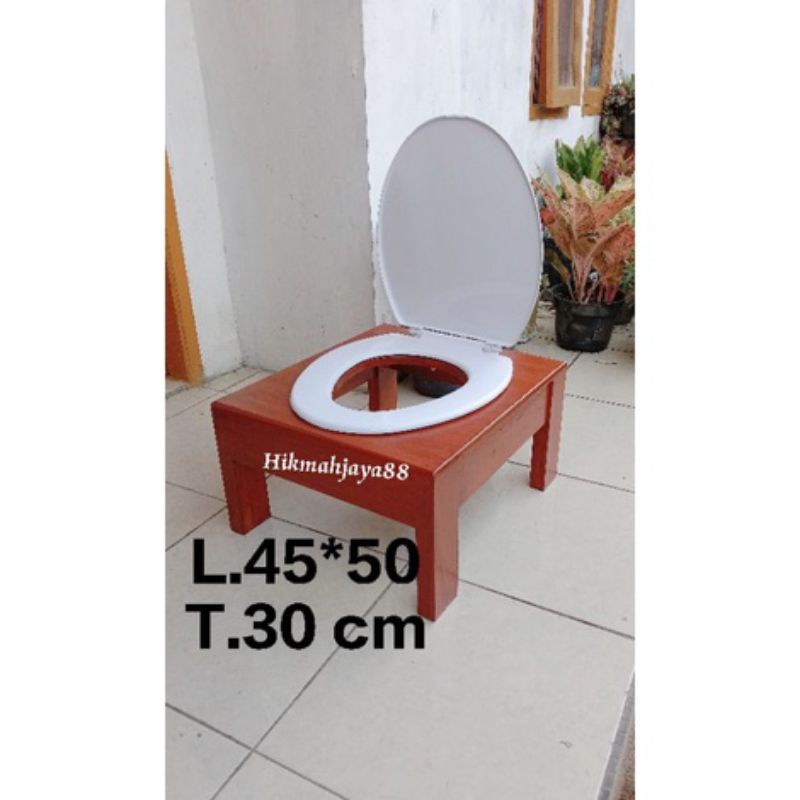 Jual kursi toilet kloset duduk kayu 45*45*T30cm | Shopee Indonesia