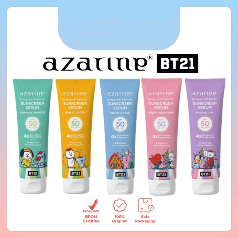 Jual Azarine Body Guard Moisturizer Sunscreen Serum 100ml - BT21 ...