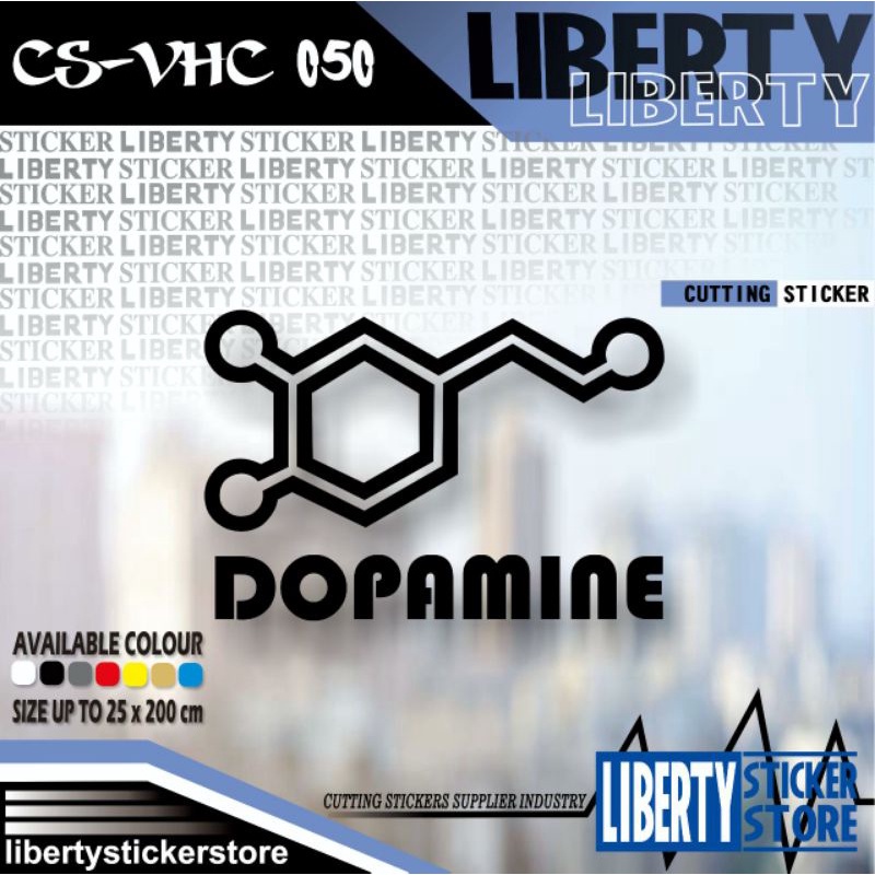 Jual Cutting Sticker Senyawa Kimia Dopamine | Cutting Stiker Senyawa ...