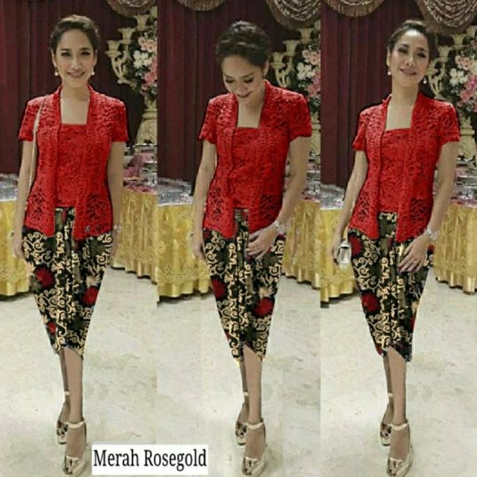 Jual UM set kebaya wisuda/kebaya kutu baru/remaja/kebaya modern/pagar ayu UM | Shopee Indonesia