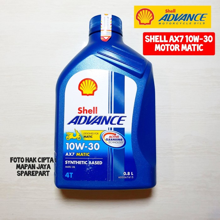 Jual SHELL ADVANCE AX7 10W-30 OLI MOTOR MATIC - 0.8 LITER murah ...