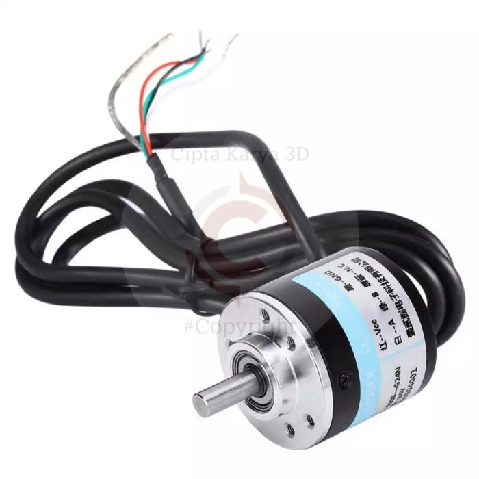 Jual Enco Encoder 400 / 600 Pulses Incremental Rotary Dc 5V-24V Ab 2 ...