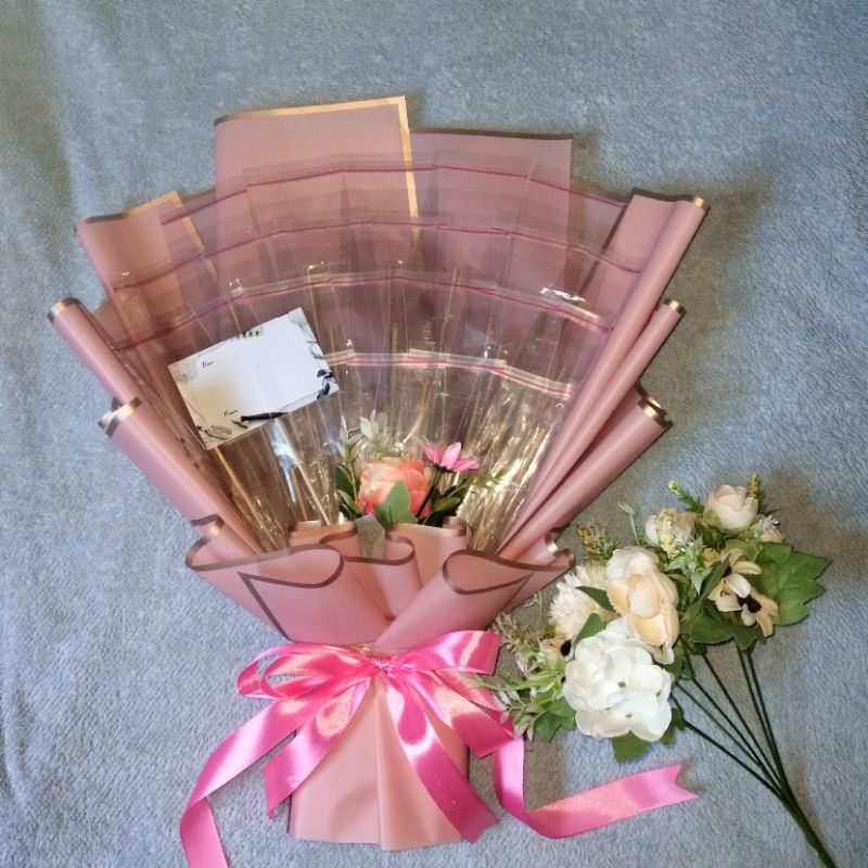 Jual (READY) BUKET UANG KOSONG PREMIUM VARIASI DUSTY PINK (free packing ...