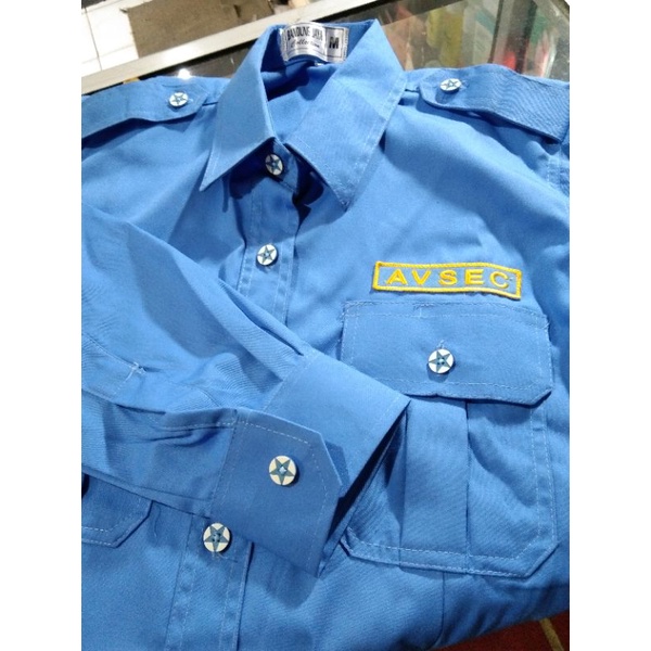 Jual SERAGAM AVSEC PRIA & WANITA ANGKASA PURA KANCING BINTANG | Shopee ...