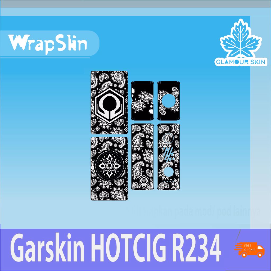 Jual Premium Hotcig R234 VAPOR/MOD/POD Garskin skin Wrap Custom & COD ...