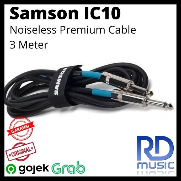 Jual Kabel Gitar Bass Keyboard - Instrument Cable Ts 3 Meter Samson ...