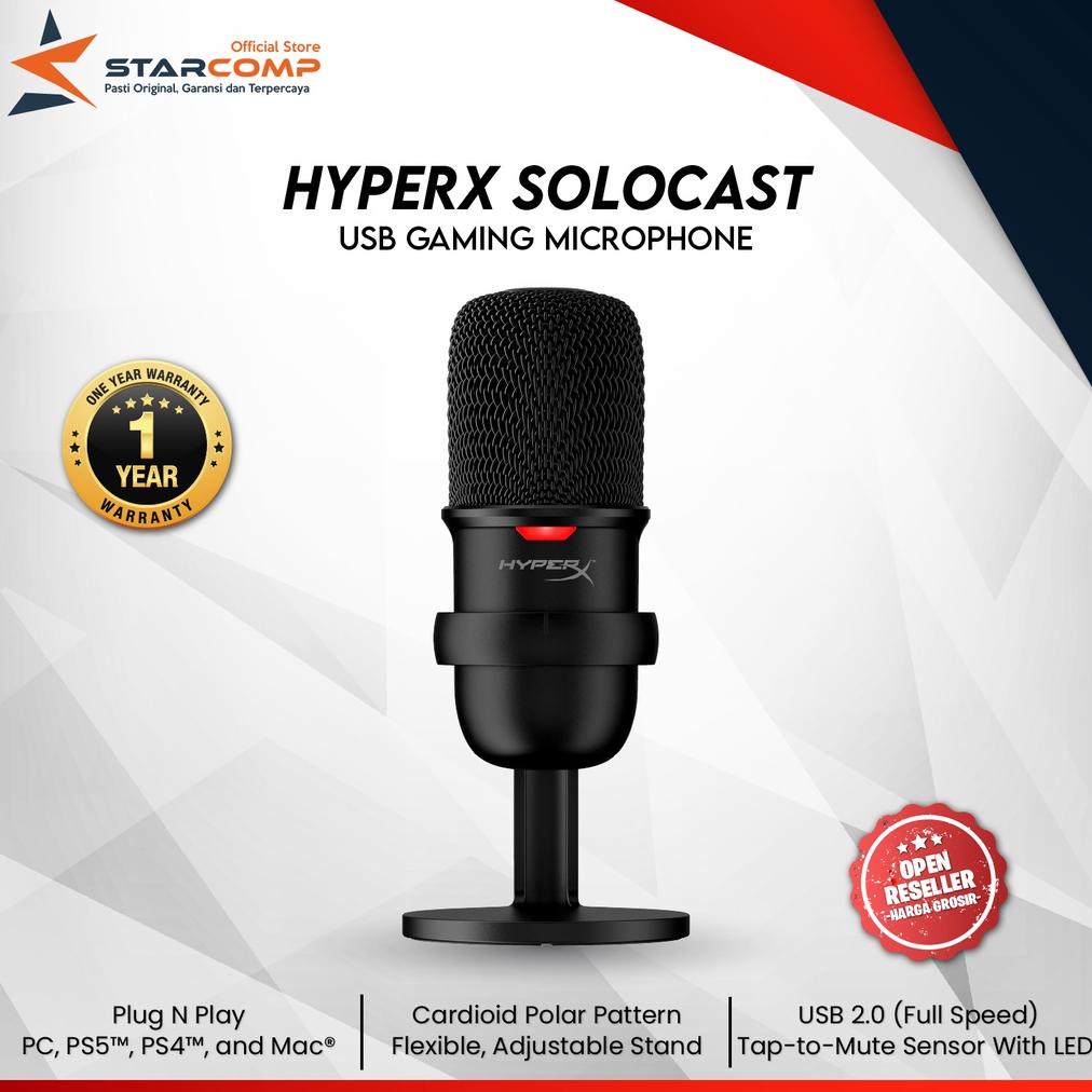 Jual HyperX SoloCast USB Gaming Microphone Solo Cast Hyper X Solocast | Shopee Indonesia