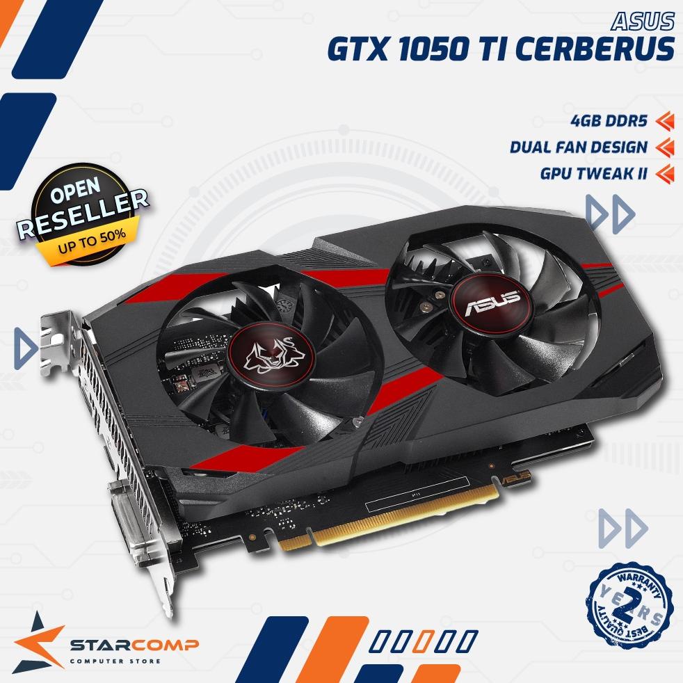 Jual Asus GTX 1050 Ti 4GB DDR5 Cerberus Dual Fan 1050Ti | Shopee Indonesia