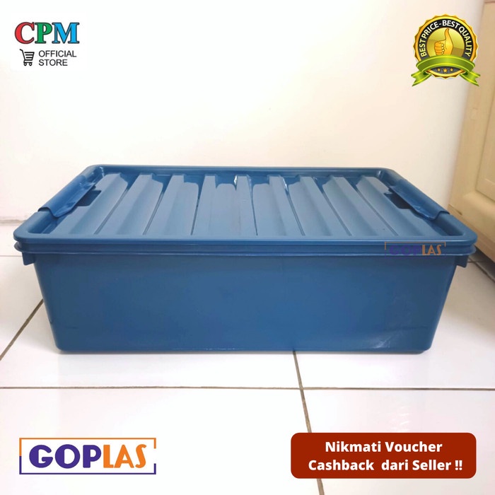 Jual Box Container Plastik 35 Liter Dengan Roda Merk Cpm - Benict ...