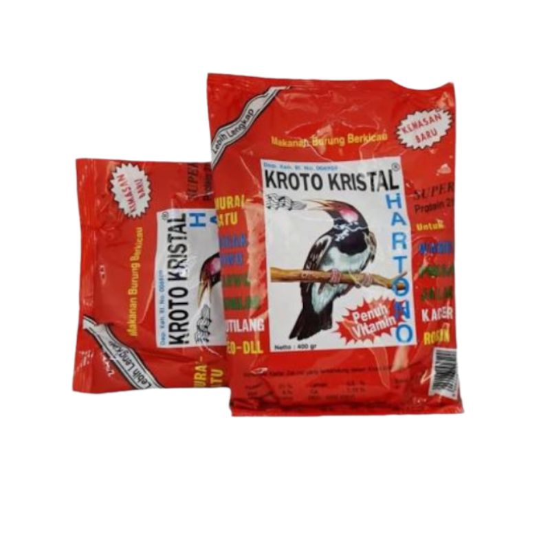 Jual Pakan Burung / Kroto Kristal / Hartono Merah / 400 gr / Penuh ...