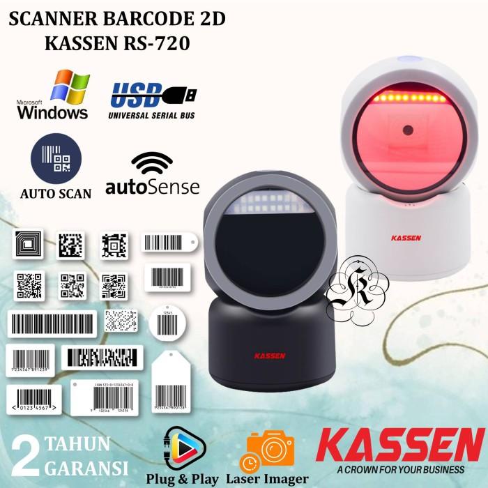 Jual KASSEN KO720 SCANNER BARCODE QR 1D 2D KASSEN KO-720 RESI JNE/JNT ...