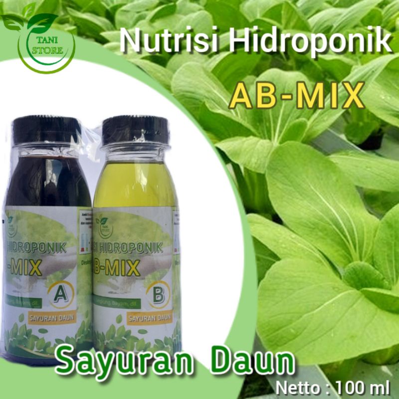 Jual Nutrisi Ab Mix Sayuran Daun 100ml_Hidroponik | Shopee Indonesia
