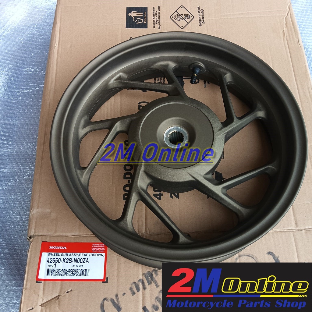 Jual 42650K2SN00ZA Velg CW Vario 160 CBS Brown Belakang Ori AHM ...