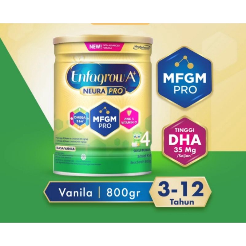 Jual Enfagrow A+4 vanila 800gr kemasan baru formula MFGM PRO | Shopee ...