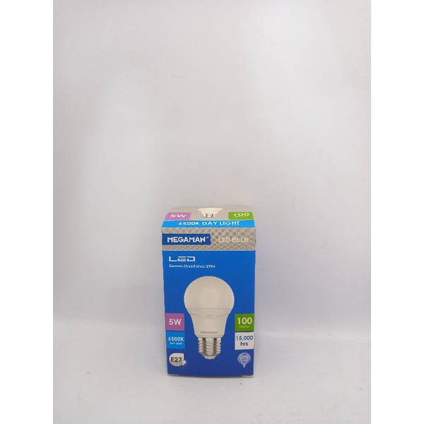 Jual MEGAMAN DAYLIGHT Bohlam Lampu LED Bulb 5 / 7 / 12 Watt 6500K Cahaya Putih | Shopee Indonesia
