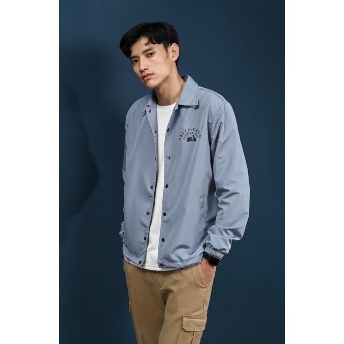 Jual Jaket Prepp Studio Coach Jacket Scooter Club Grey | Shopee Indonesia