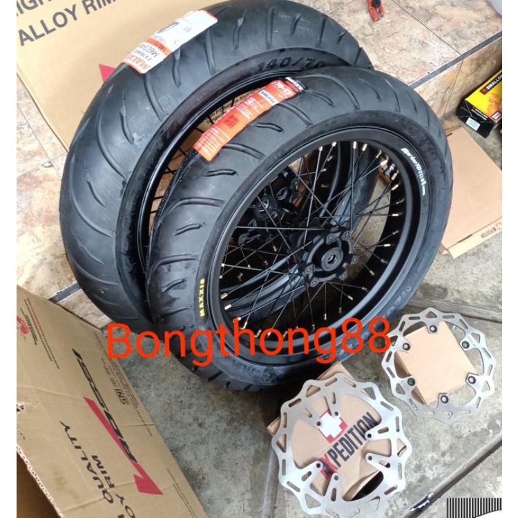 Jual Sepaket Velg WR155 Supermoto Super Moto 300 350 Yamaha WR155 ...