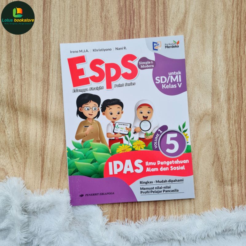 Jual Esps IPAS SD Kelas 5 Vol.1 - Kurikulum Merdeka - Penerbit Erlangga - Buku Original | Shopee ...