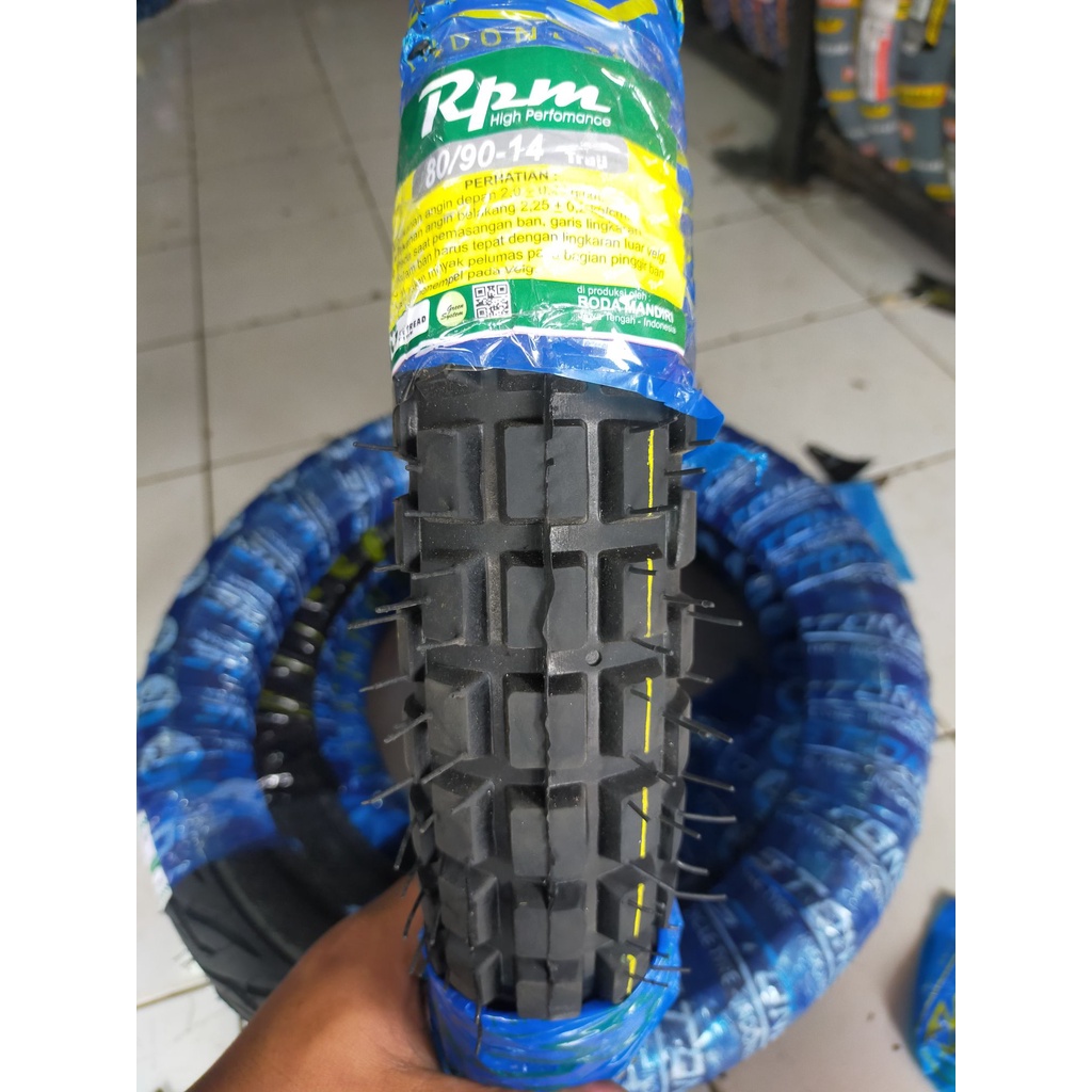 Jual Ban Luar Motor Ring 14 Ukuran 80/90-14 SEMI TRAIL Non Tubeless ...