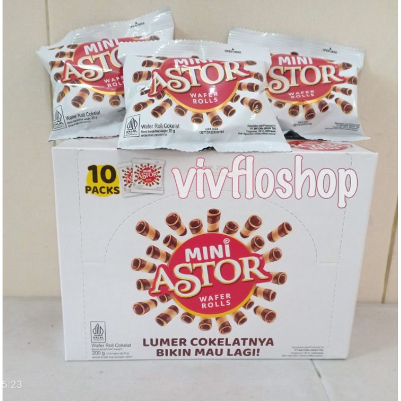 Jual Mini Astor wafer rolls / Astor Mini Coklat (mayora) Box isi 10 ...