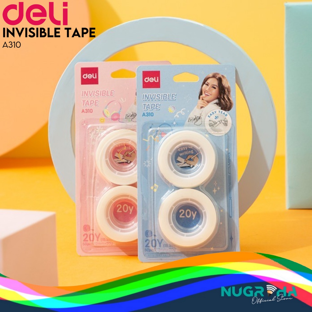 Jual [DELI X AGNEZ MO] Deli Invisible Tape / Selotip Transparan CA310 | Shopee Indonesia