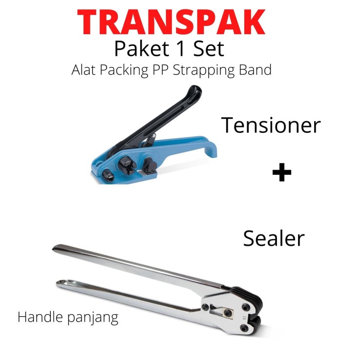 Jual PAKET TRANSPAK TENSIONER H21 & SEALER H34 UNTUK PP STRAPPING BAND ...