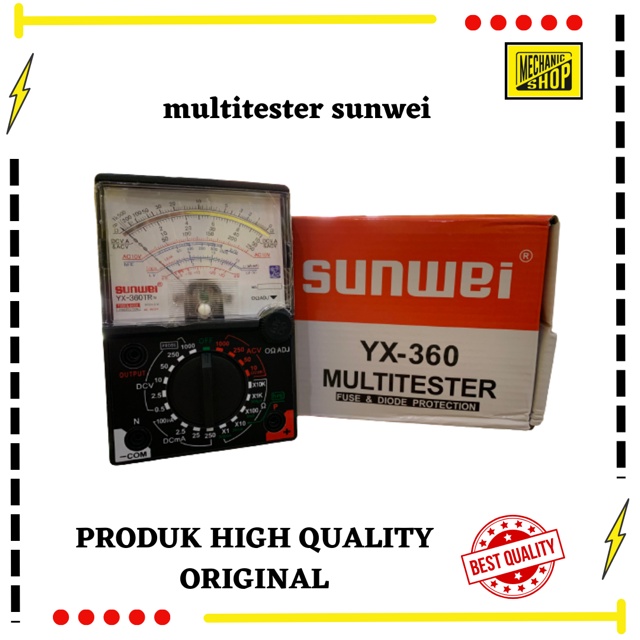 Jual MULTITESTER MANUAL + BUZZER SUNWA | Shopee Indonesia