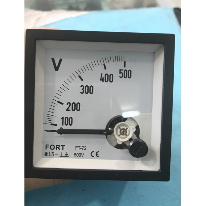 Jual Fort Panel Volt Meter FT-72x72 300V 500V | Shopee Indonesia