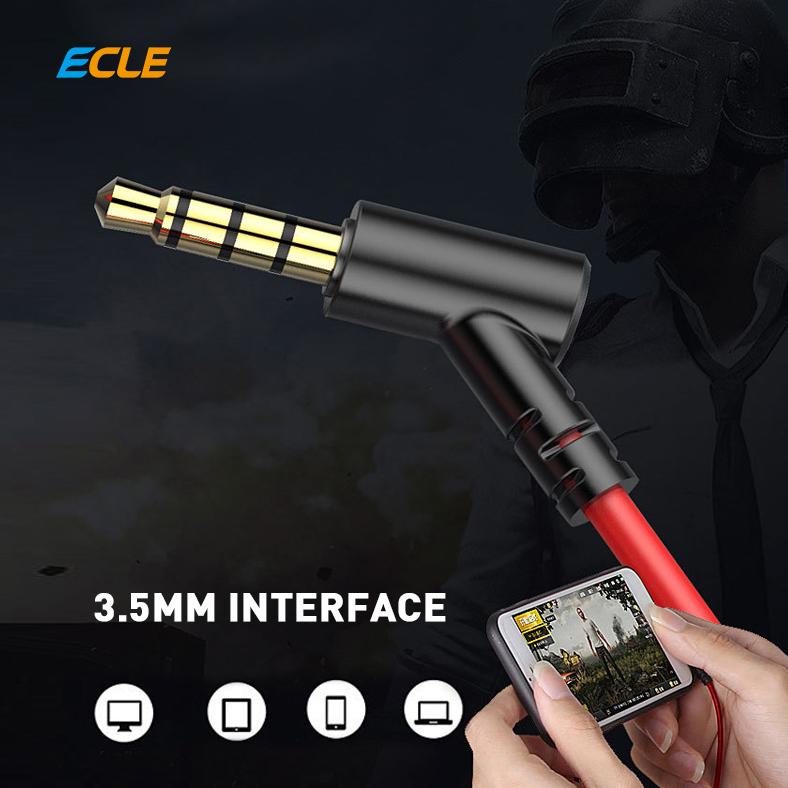 Jual Terbaik! ECLE Wired Earphone In Ear Gaming with Microphone multi ...