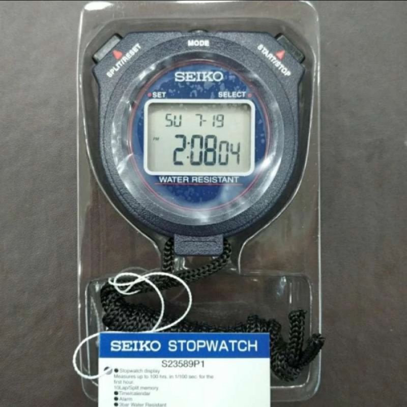 Jual SEIKO STOPWATCH S23589 DIGITAL TAHAN AIR | Shopee Indonesia