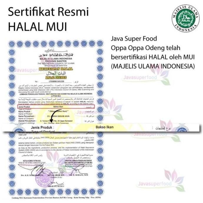 Jual JAVA SUPER FOOD ODENG FISH CAKE 1KG - MAKANAN OLAHAN IKAN KHAS ...