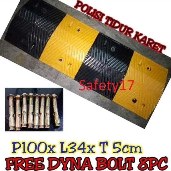 Jual ~^~^~^] Premium Rubber Speed Bump - Polisi Tidur Karet 1 Meter ...