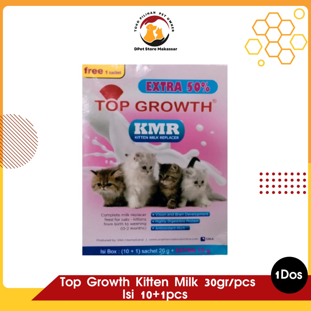 Jual Susu Kucing 1dos/Top Growth Kitten Milk 30gr/pcs | Shopee Indonesia