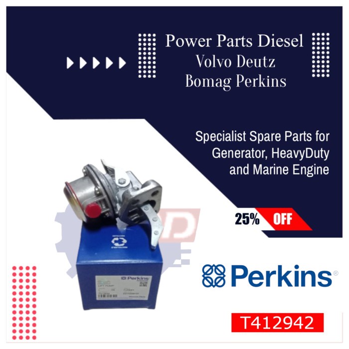 Jual PPDL T412942 Lift Pump Perkins Genuine | Shopee Indonesia