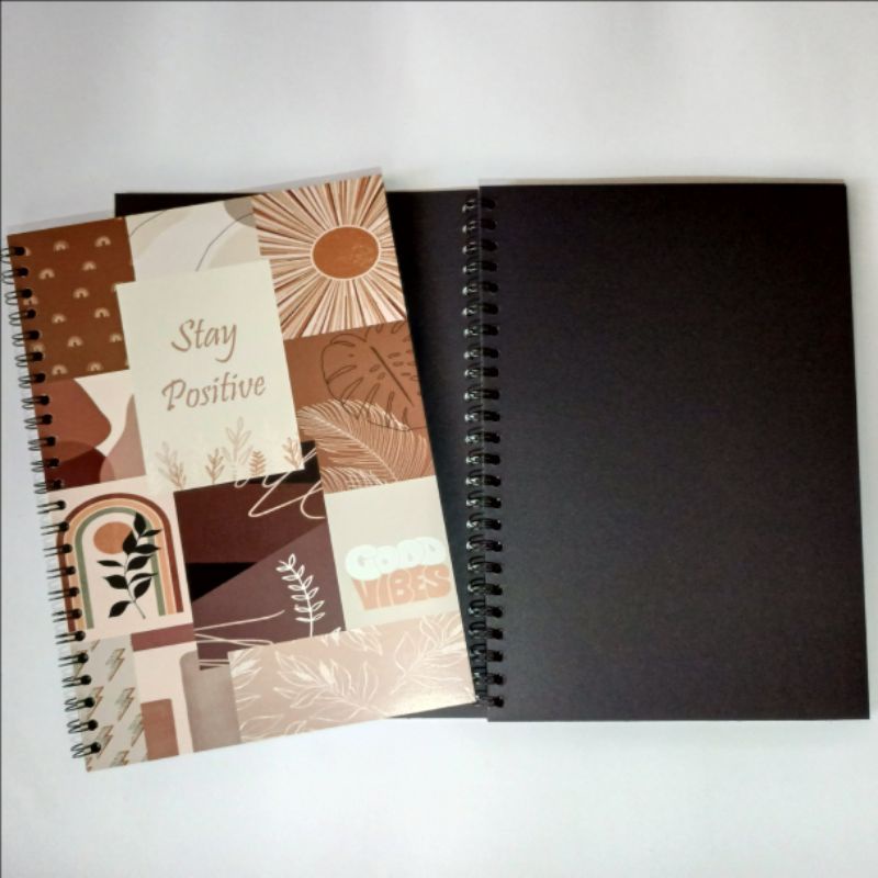 Jual Buku Hitam Polos,dengan Sampul berwarna,A5,dan A6 Sketchbook hitam ...