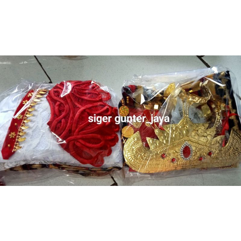 Jual set perlengkapan alat tari/siger Lampung murah/mahkota adat ...